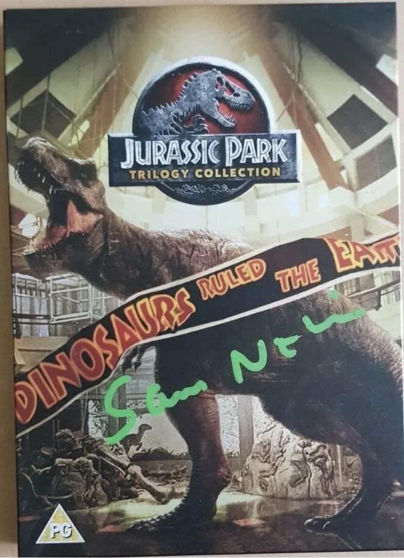 Is this signed Jurassic Park DVD real? It’s signed by Sam Neill | Scrolller