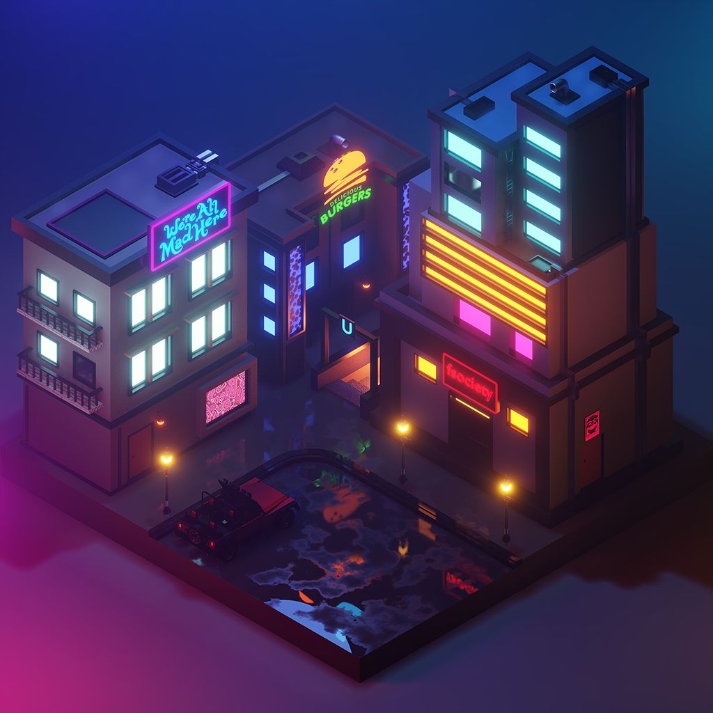 Isometric City Diorama made by me. | Scrolller