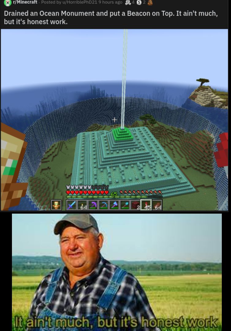 It ain't much, but it's honest work | Scrolller