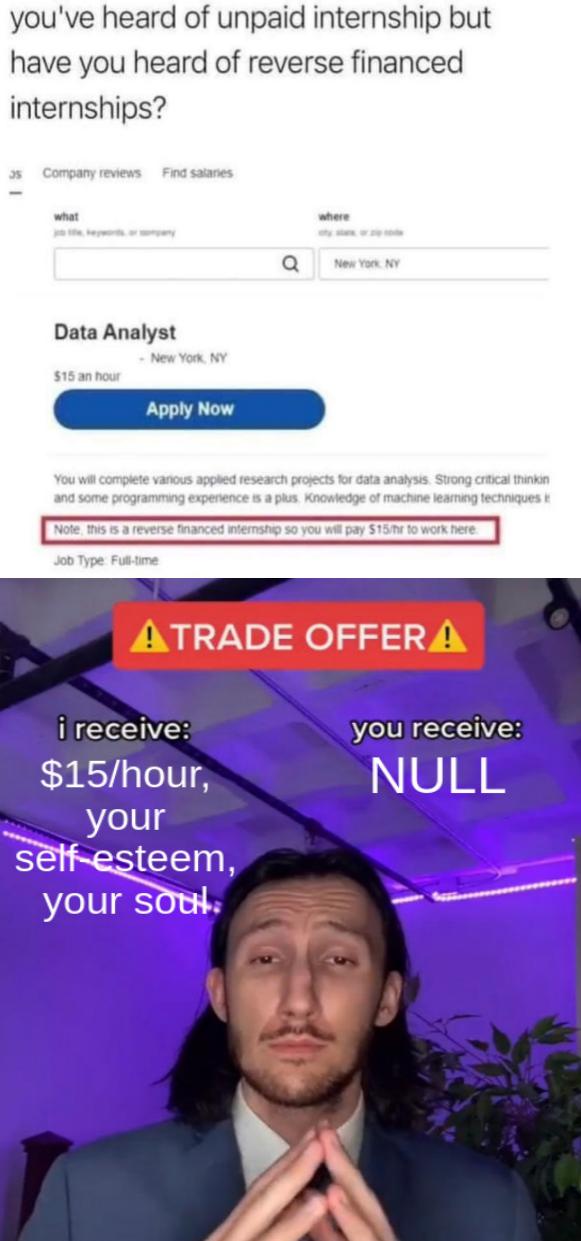 Reverse internship | Scrolller