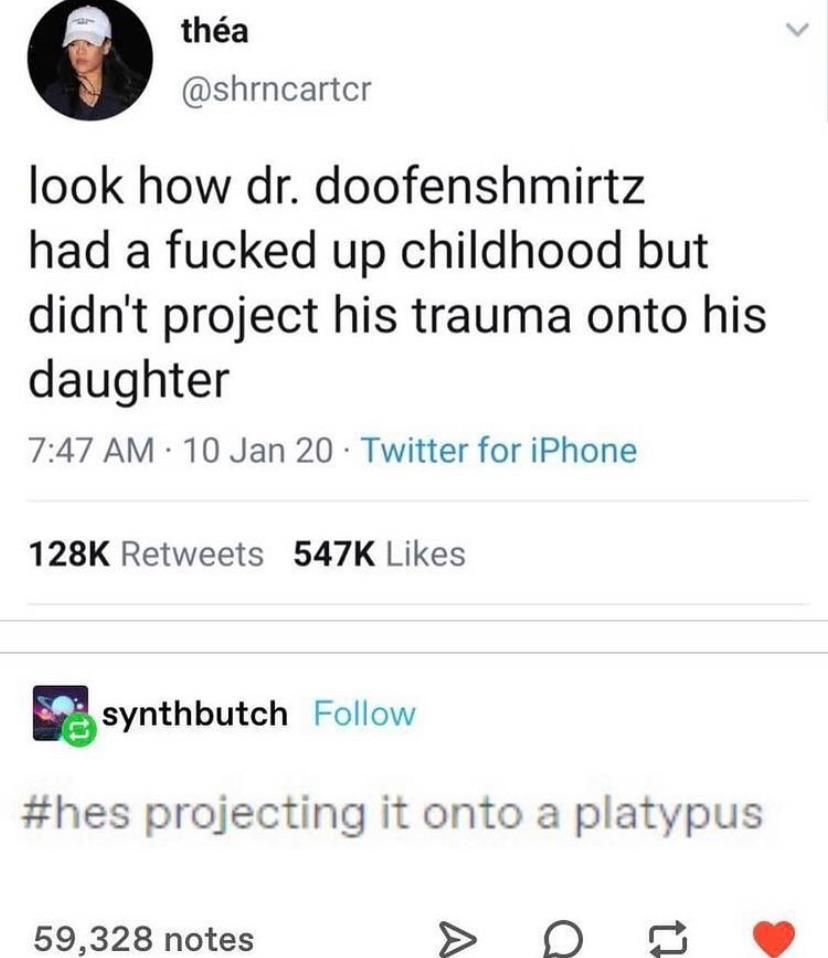 It’s venting to Agent P not projecting. | Scrolller