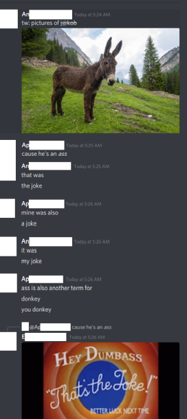 It's almost as if that's the joke, you donkey | Scrolller