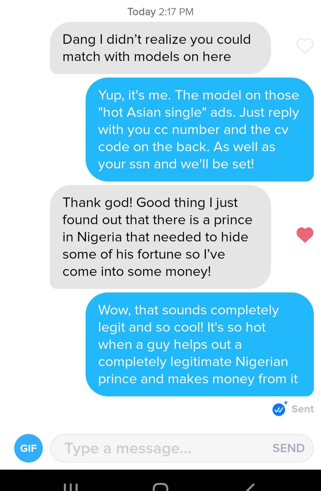 It's so hot when a man responds with my sense of humour | Scrolller