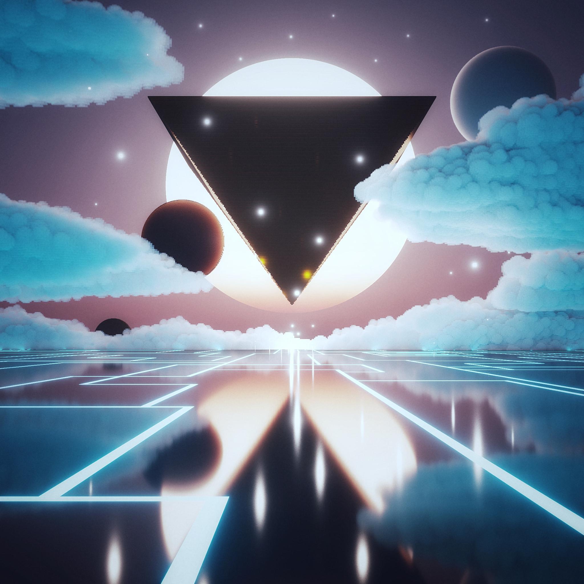 IV Sky Pyramid | Practicing making Voxel clouds in Magica | Scrolller