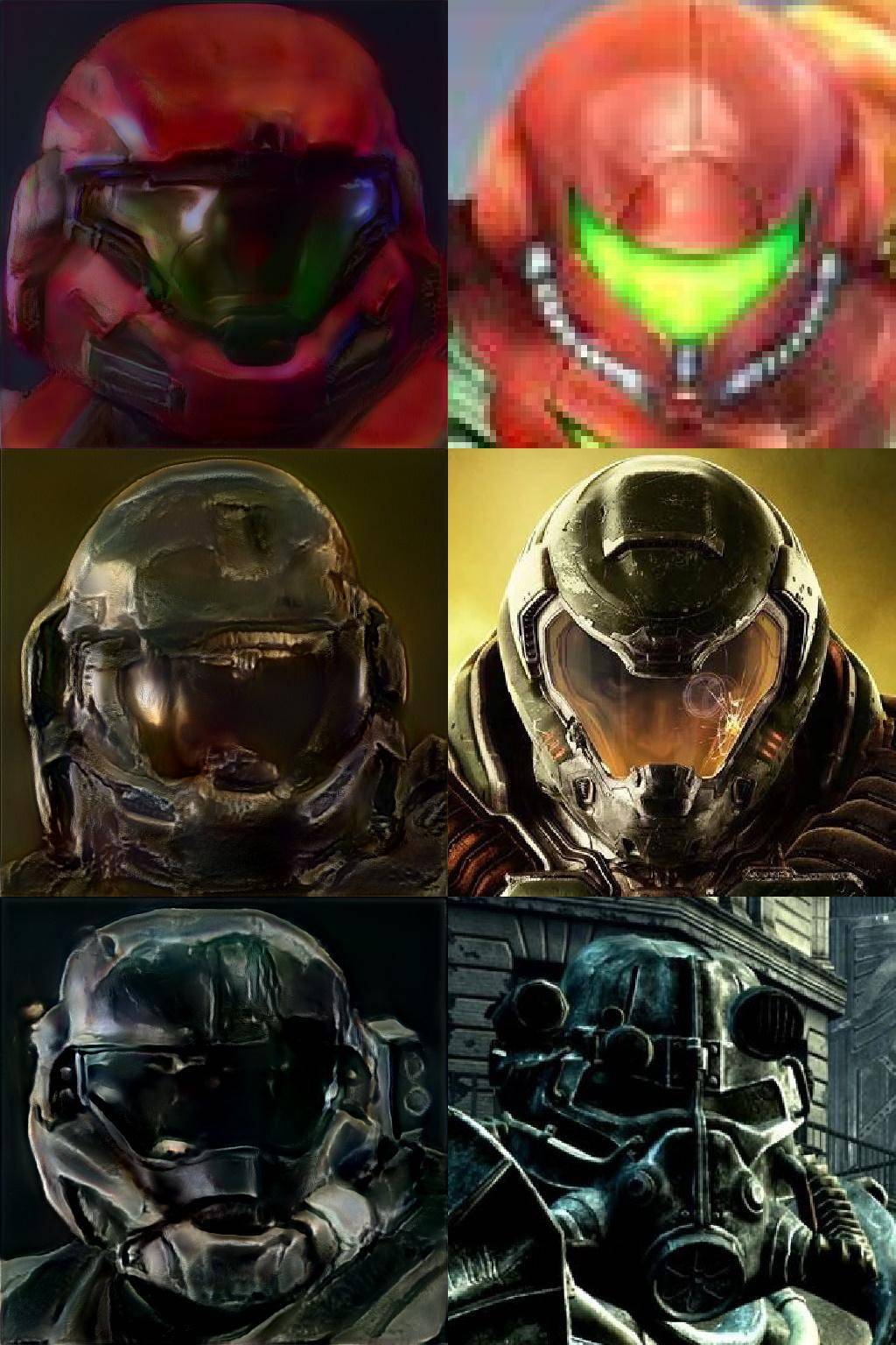 I've been training a neural network to draw Halo helmets | Scrolller