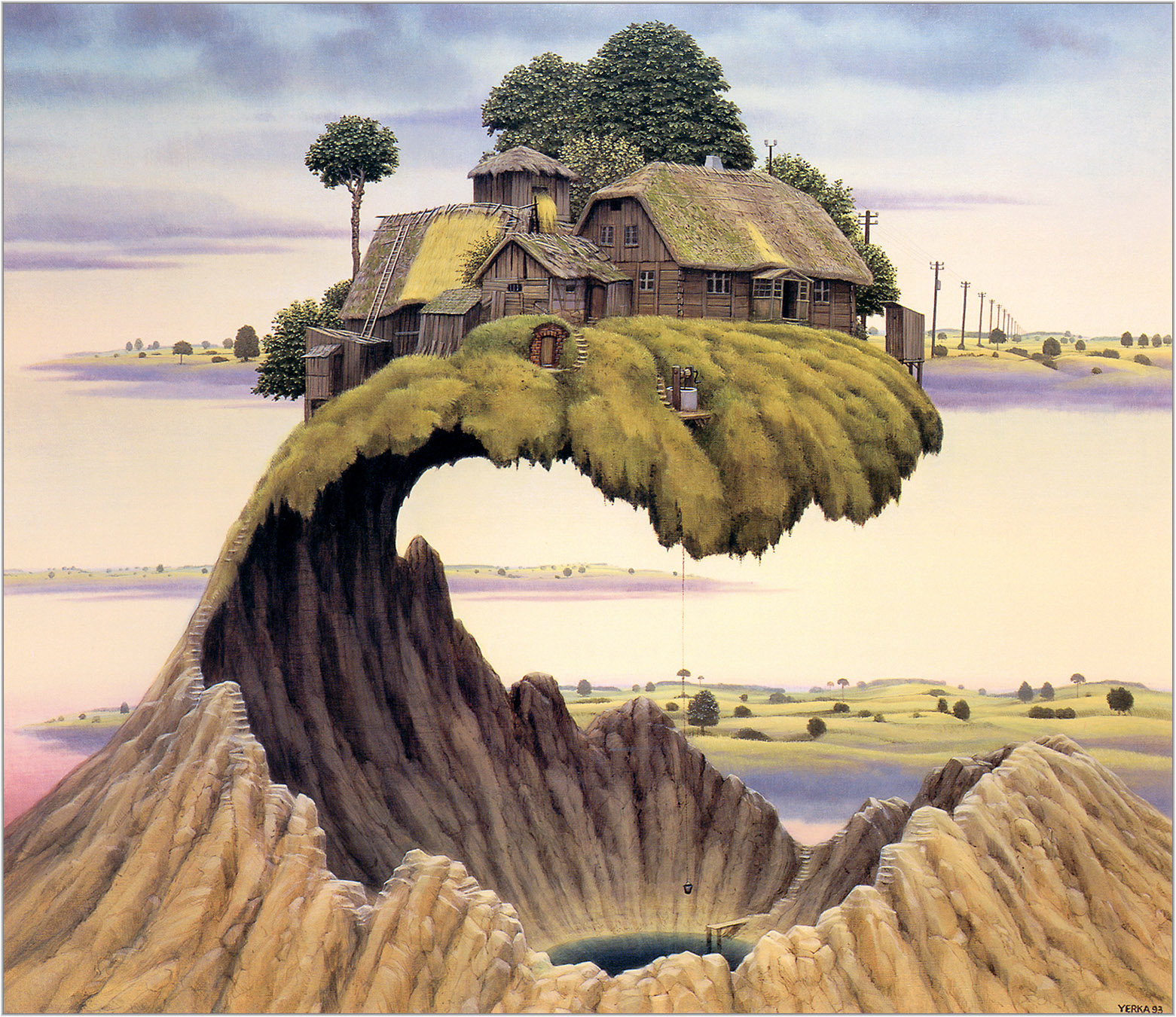 Jacek Yerka - Please Don't Slam The Door (1993) | Scrolller