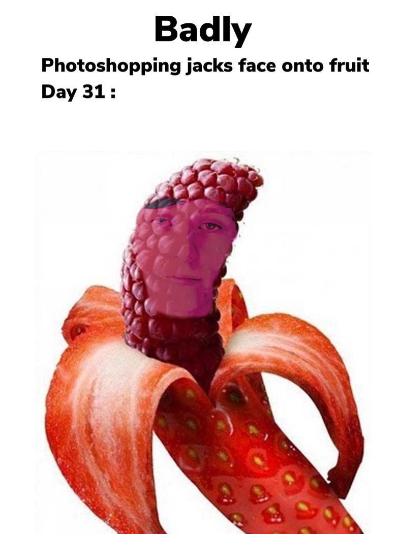 Jacks face on a 100% real fruit | Scrolller