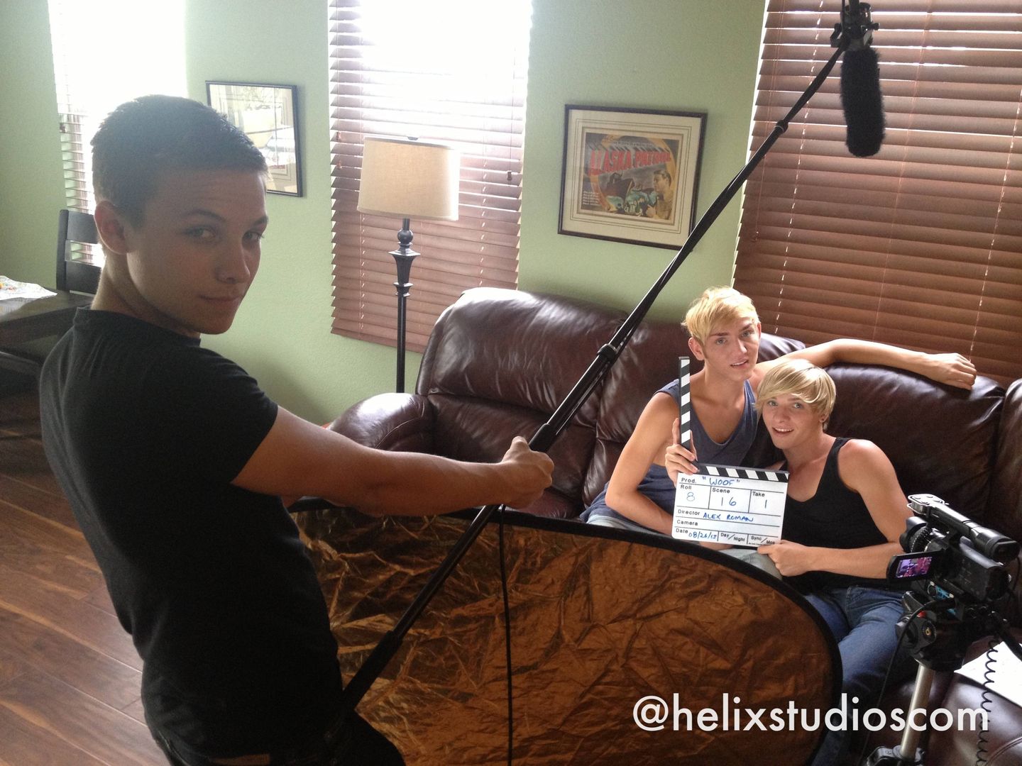 Jacob Dixon helping out with the shoot | Scrolller