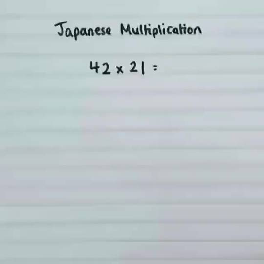 Japanese Multiplication | Scrolller