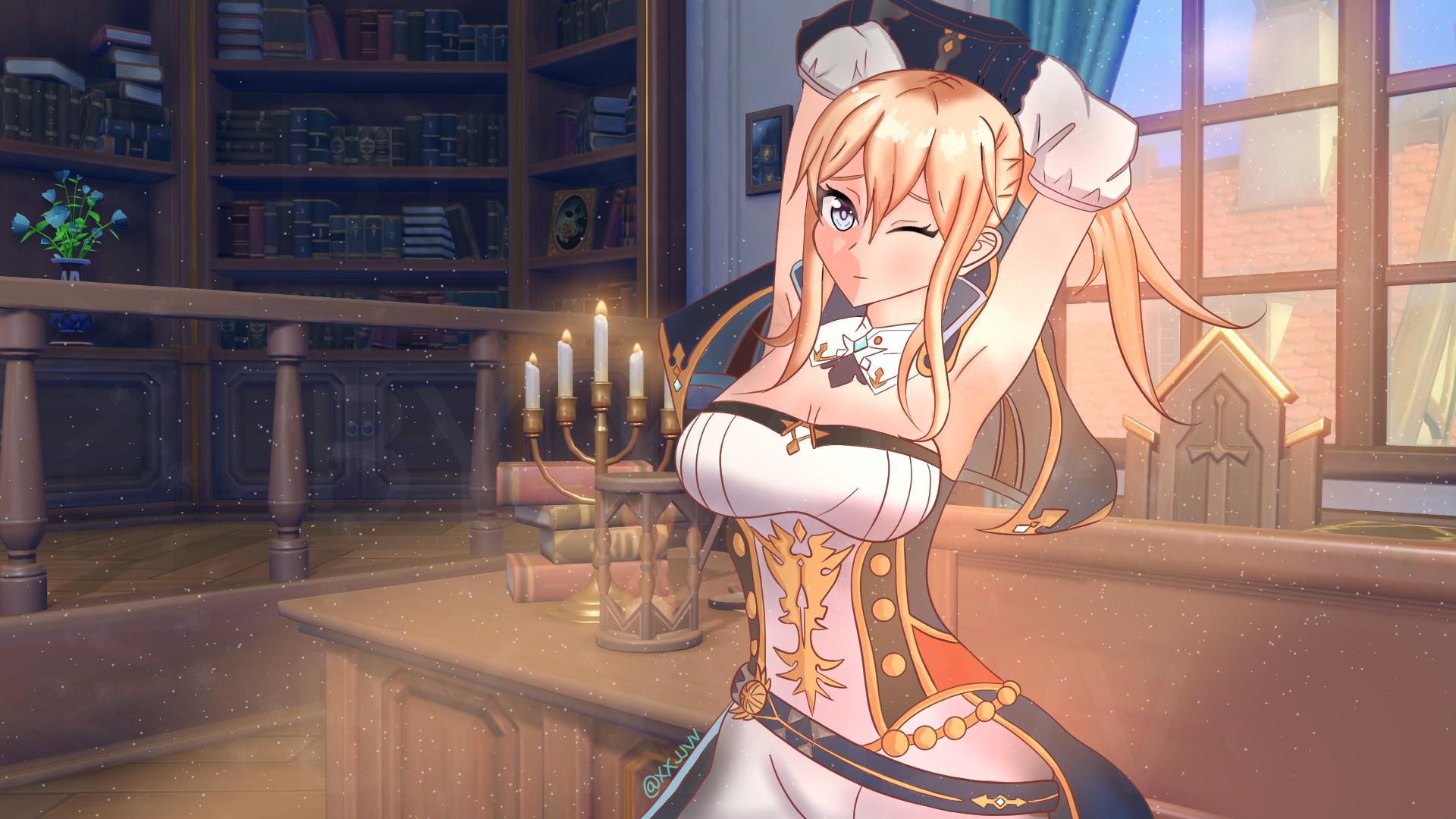 jean illustration pls support the original photo and the speed paint that I made in the comments ...