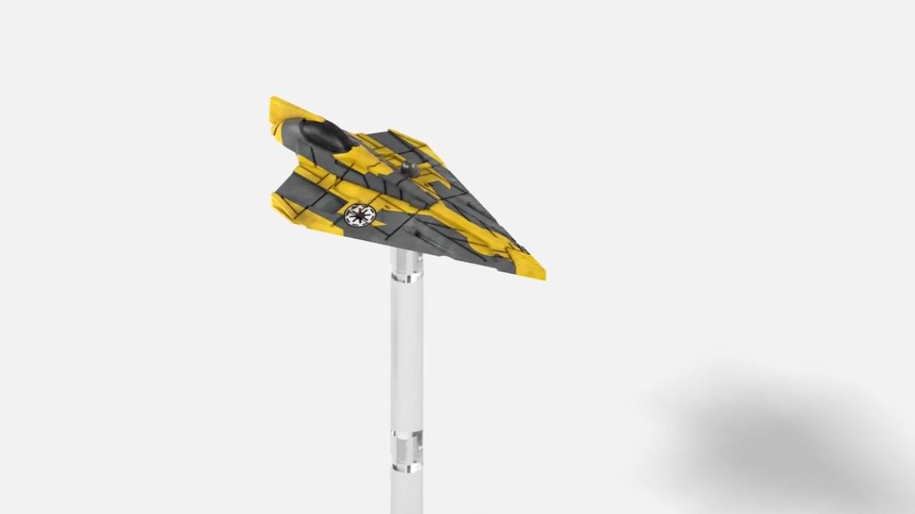Jedi Interceptor model shown on the Star Wars Show | Scrolller