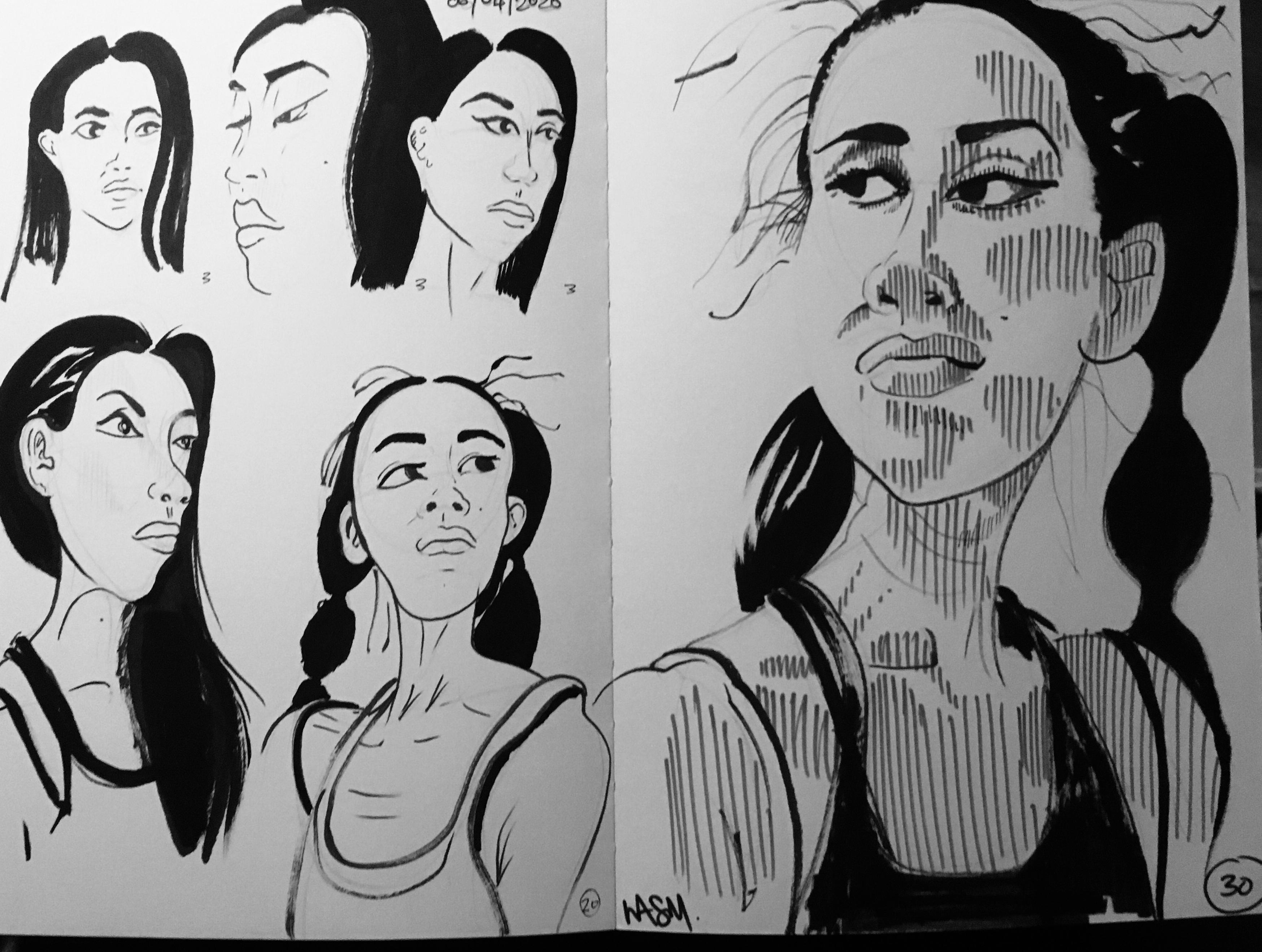 Jess with brush pen | Scrolller