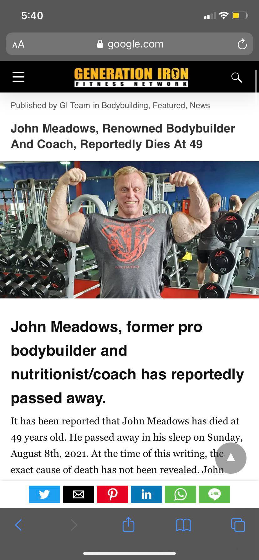 John meadows has passed away… | Scrolller