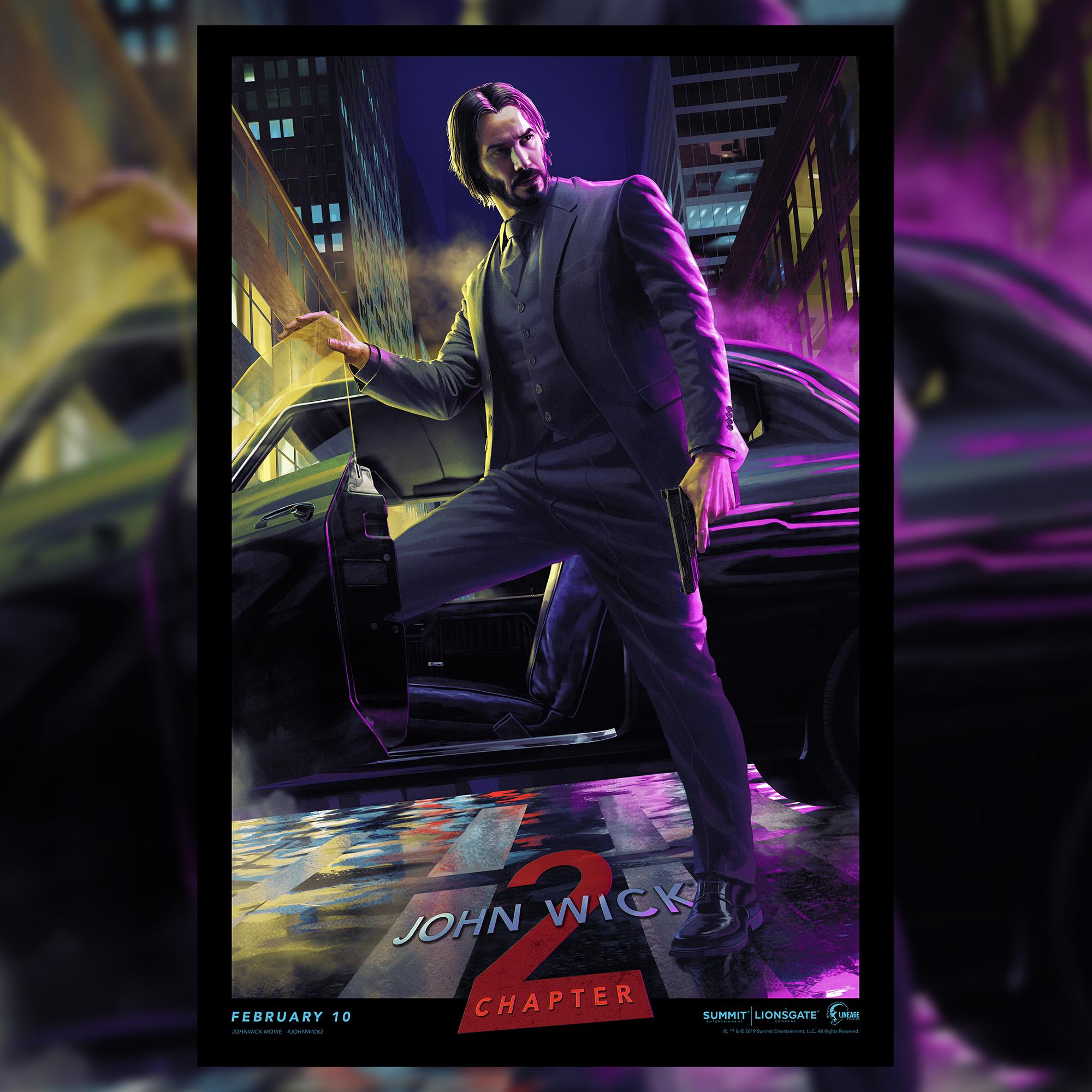 John Wick: Chapter 2 Screen Print by MCU artist John Staub and Lineage Studios | Scrolller