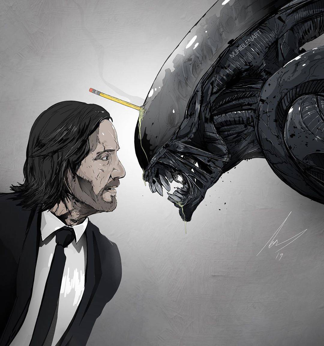 John Wick vs. Alien | Scrolller