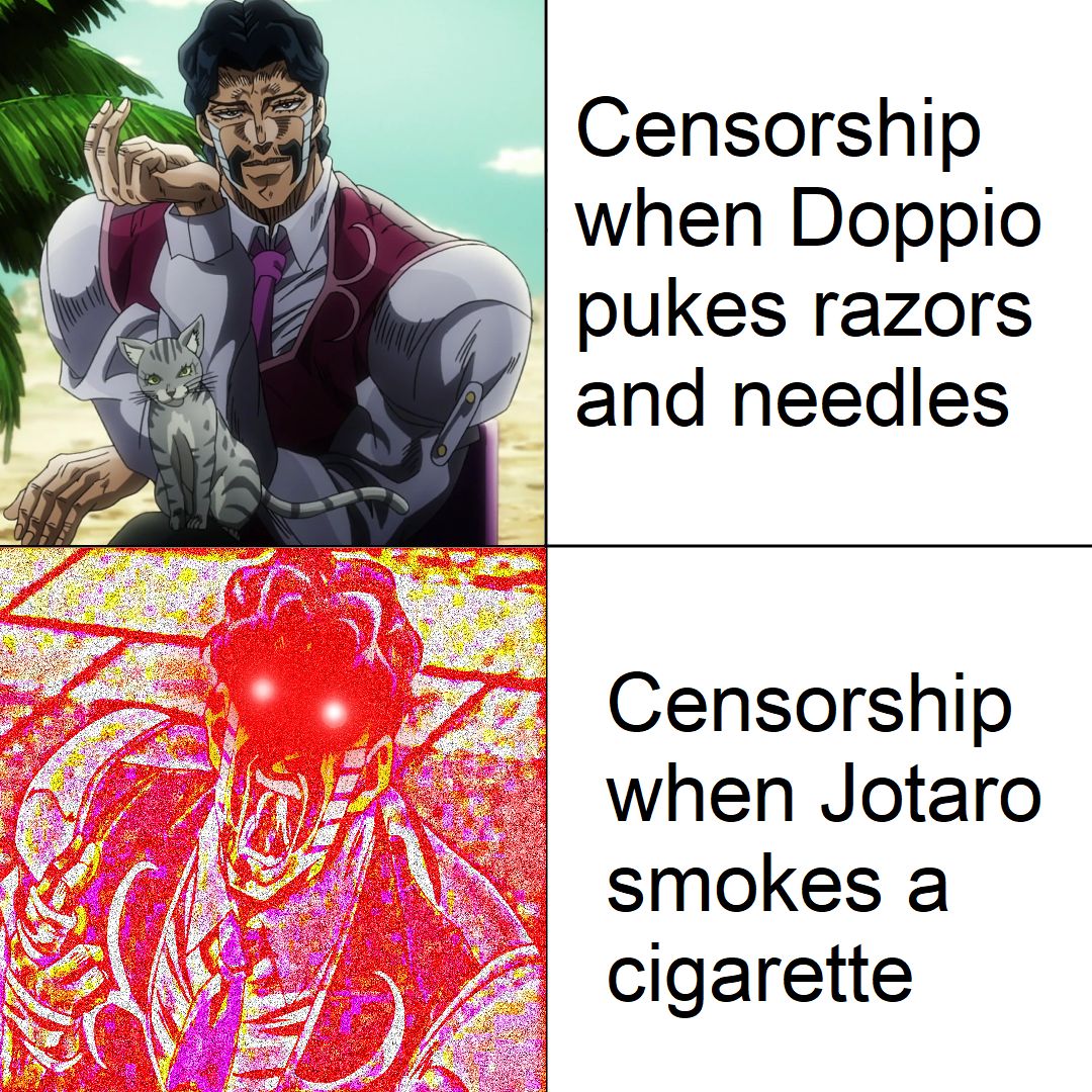 JoJo's Bizarre Censorship | Scrolller