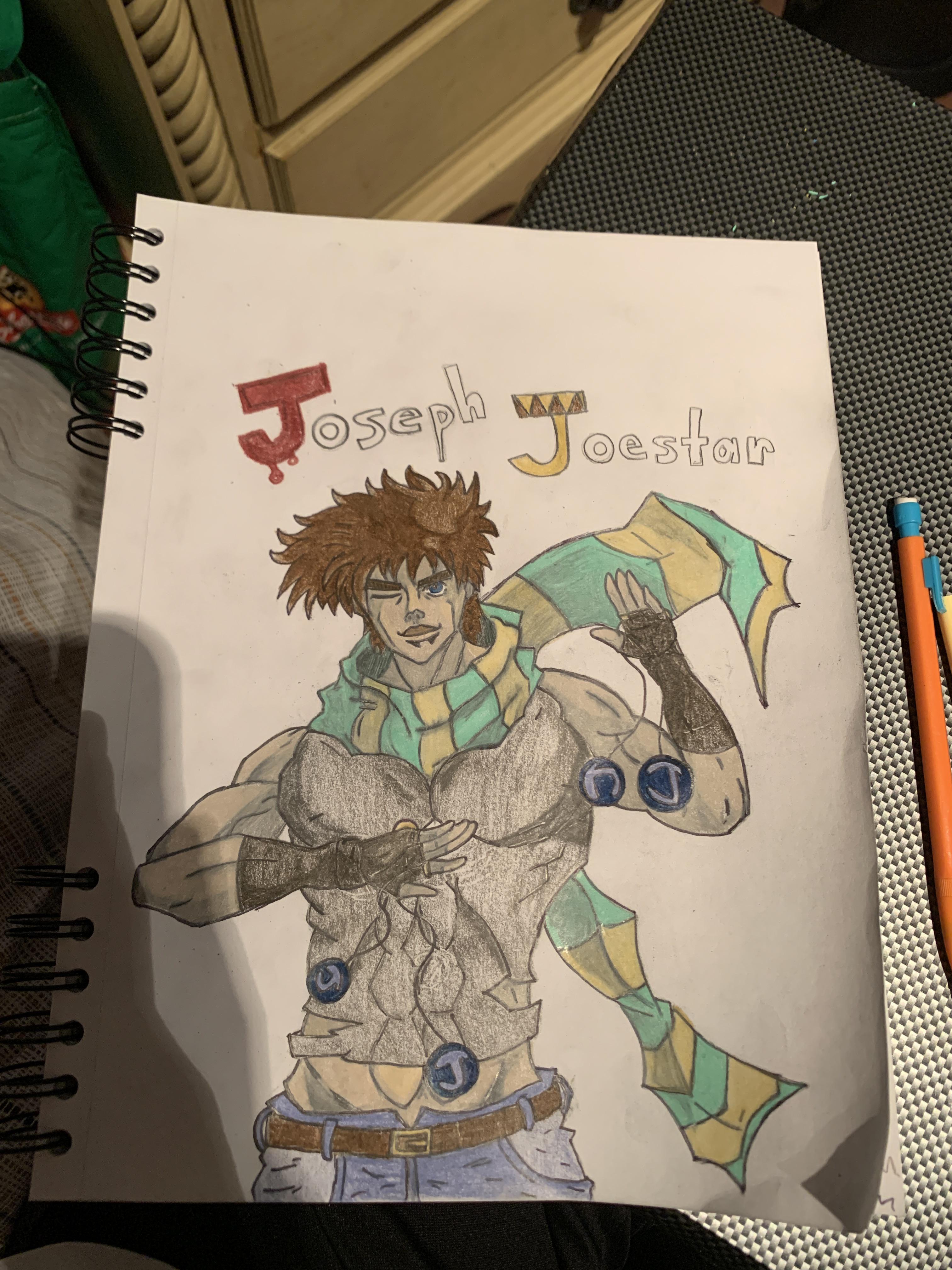 Joseph Joestar drawing by yours truly | Scrolller