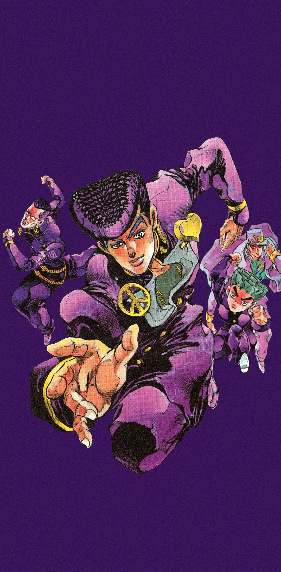 Josuke, Okuyasu, Jotaro and Koichi | Scrolller