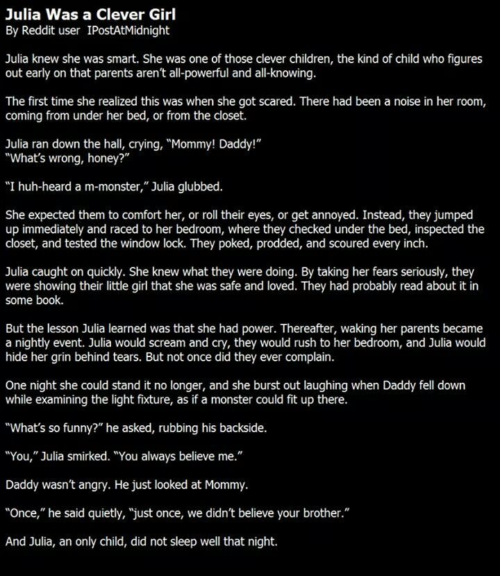 Julia Was A Clever Girl | Scrolller