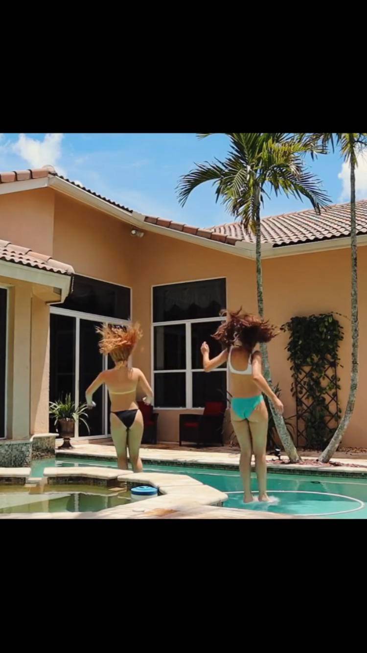 Jumping the pool with Emily | Scrolller