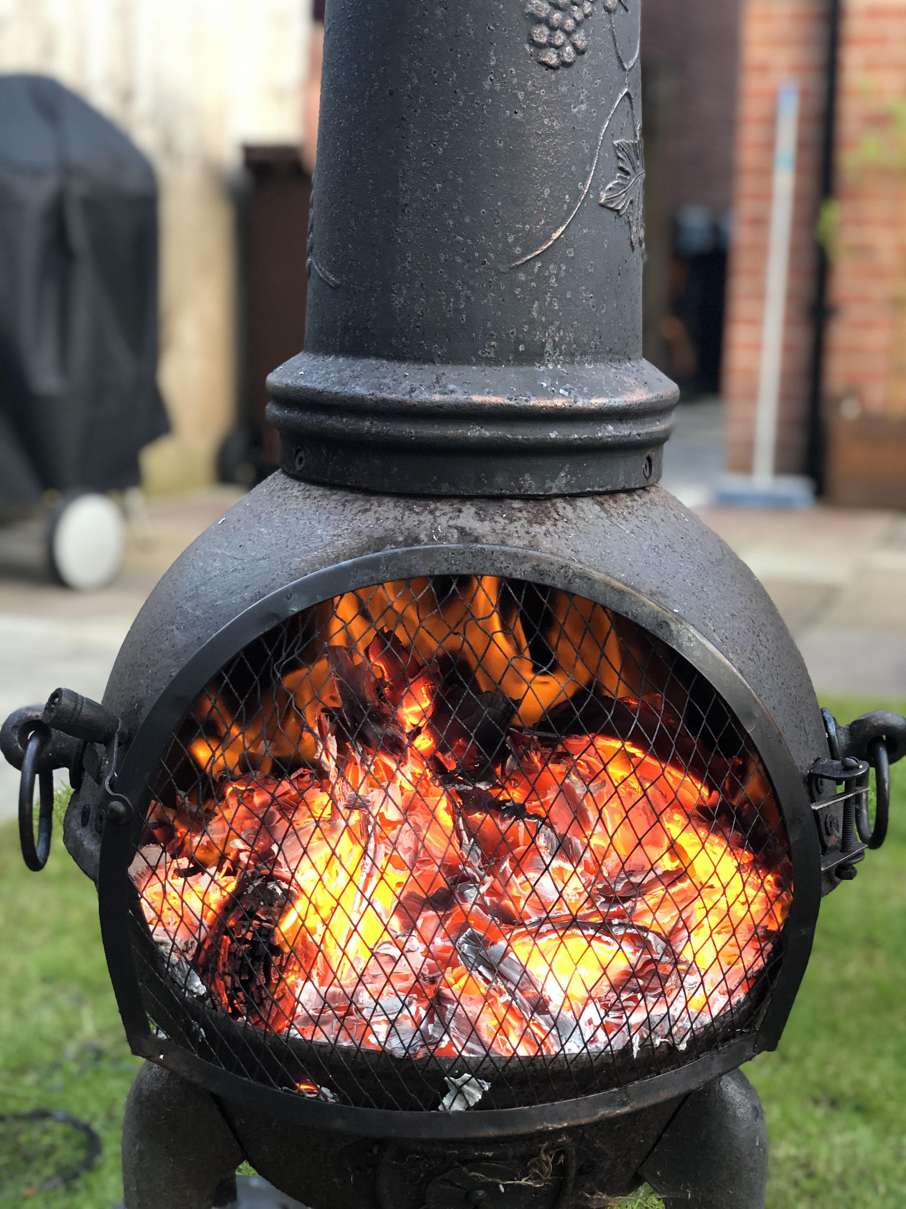Just a hot chiminea for a BBQ | Scrolller