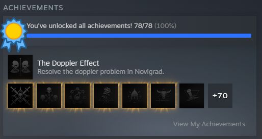 Just finished all achievements in the Witcher 3: Wild Hunt on the death march difficulty ...