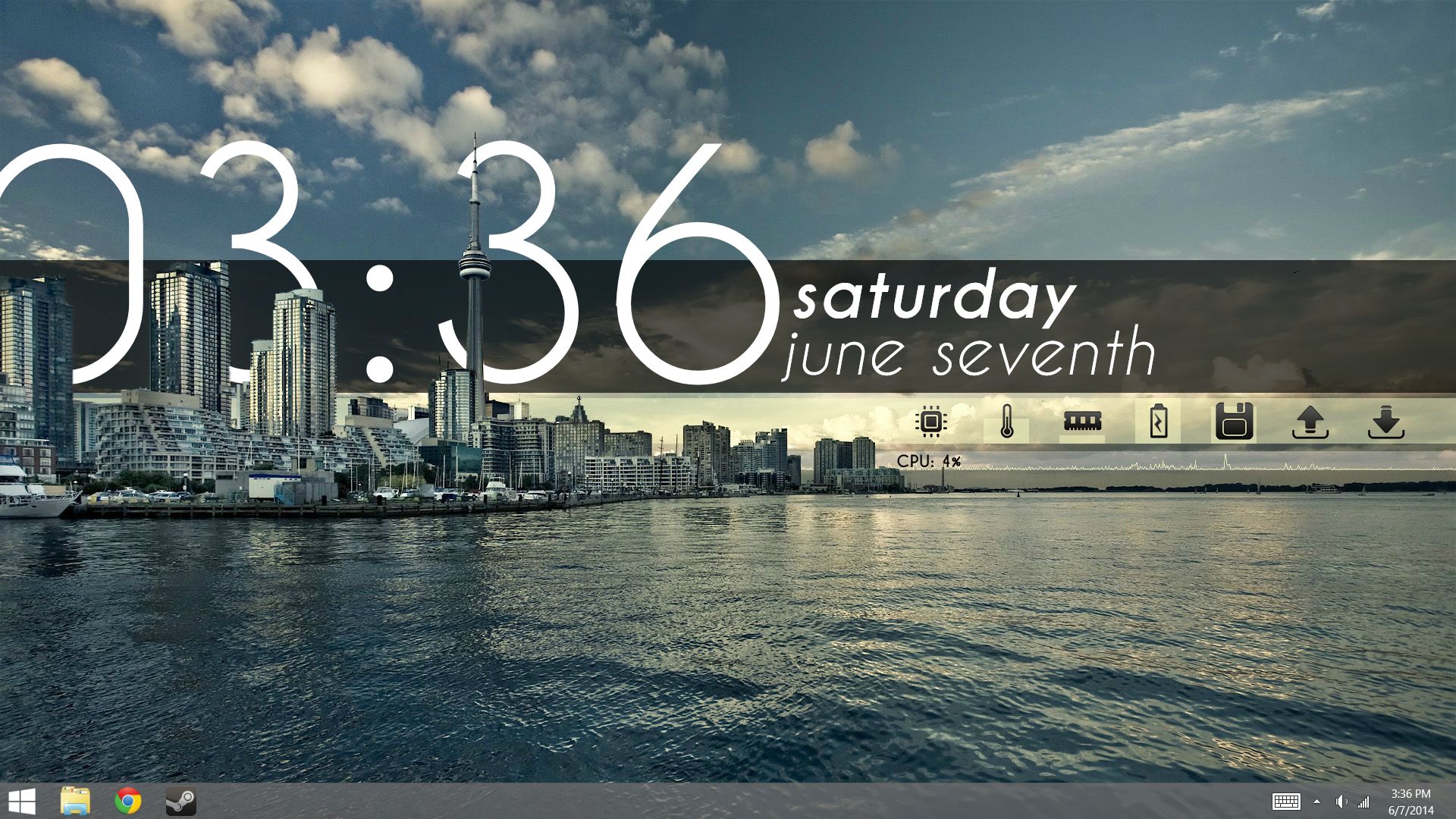 Just finished coding this in Rainmeter, I love it | Scrolller