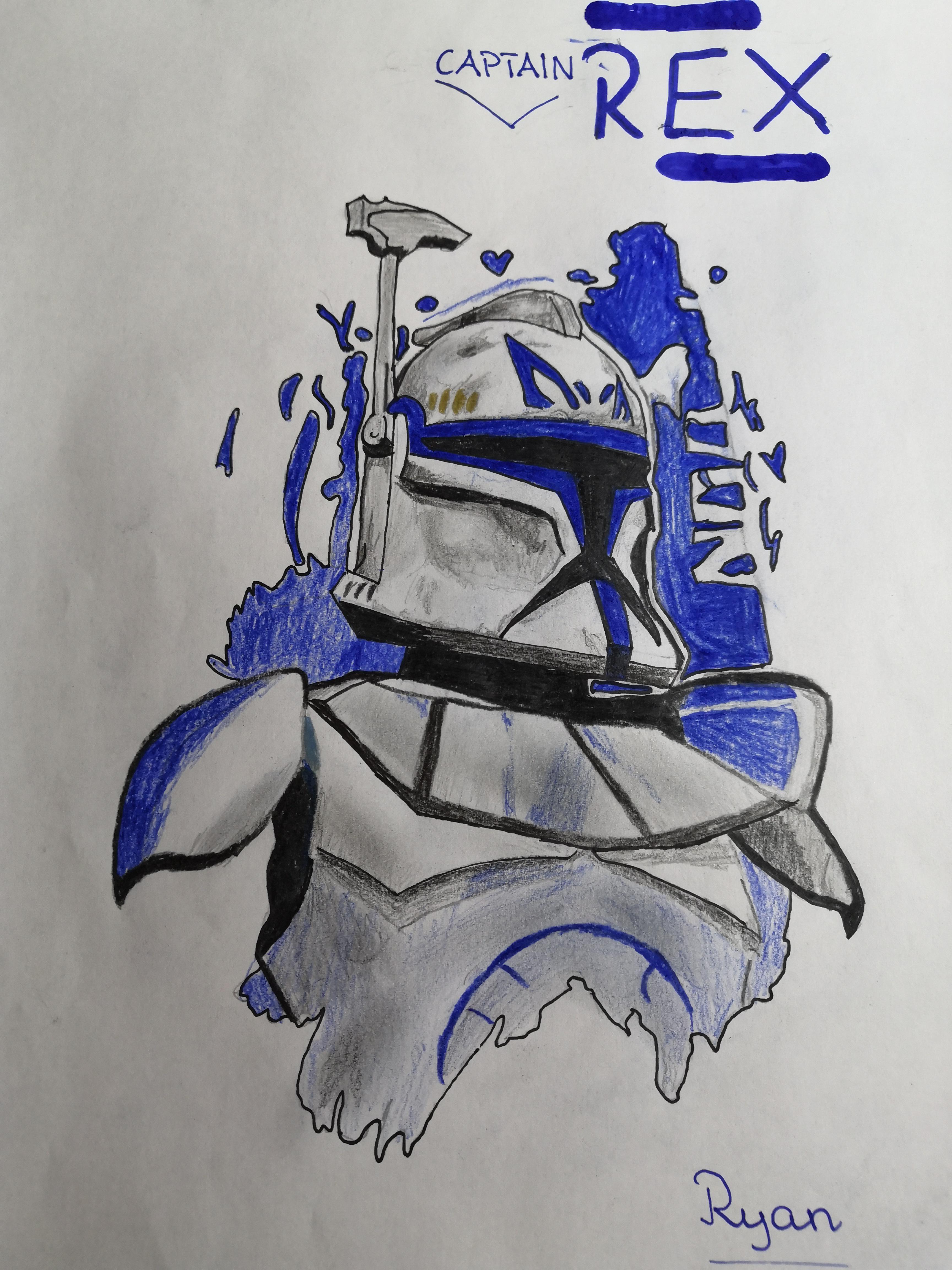 Just finished drawing captain Rex⚓💎 | Scrolller