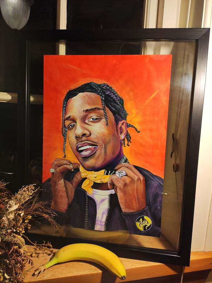 Just finished painting this of Pretty Flacko, let me know who to do next | Scrolller