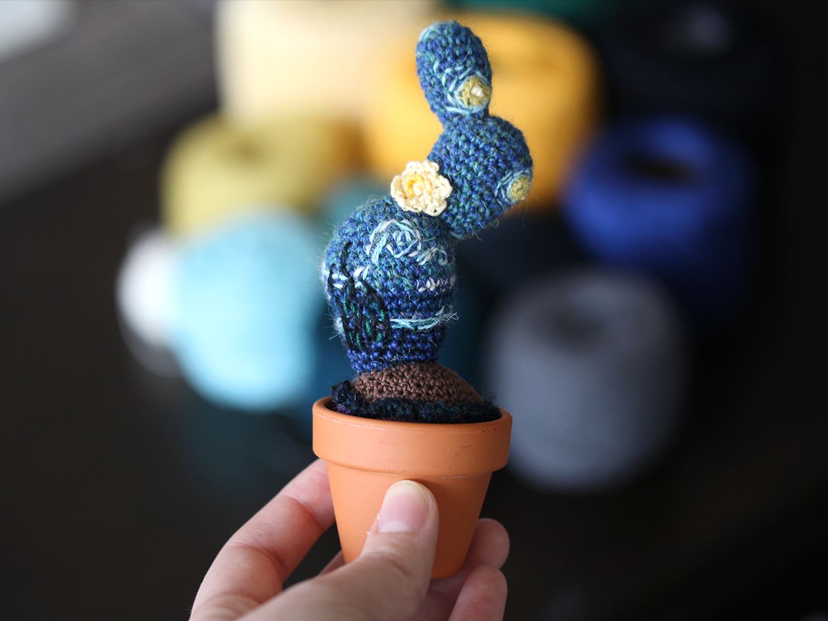 Just finished this tiny Starry Night cactus | Scrolller