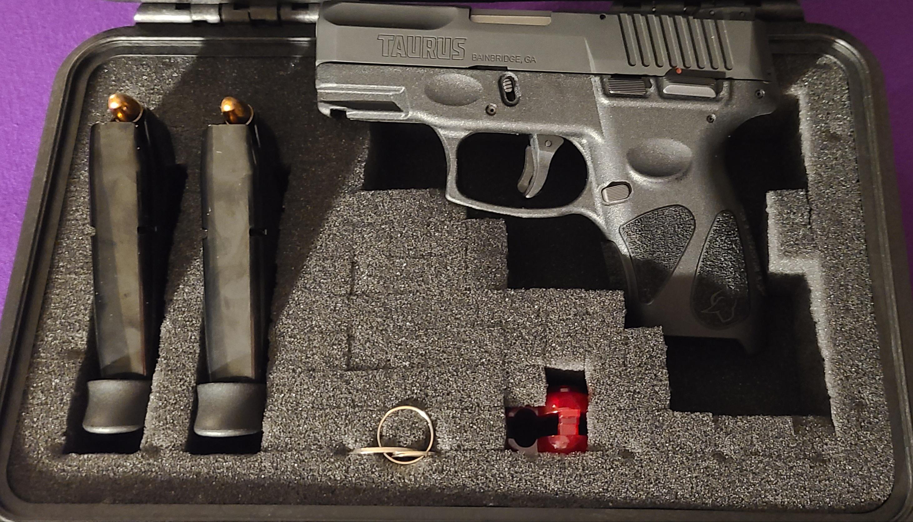 Just picked up my first Taurus! Can't wait to find some ammo so I can take it to the range ...