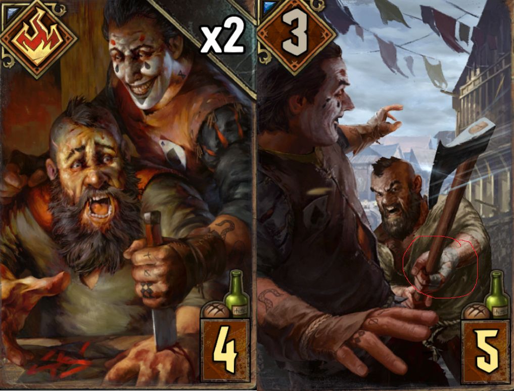 Just realized that these 2 cards have the same pair. | Scrolller