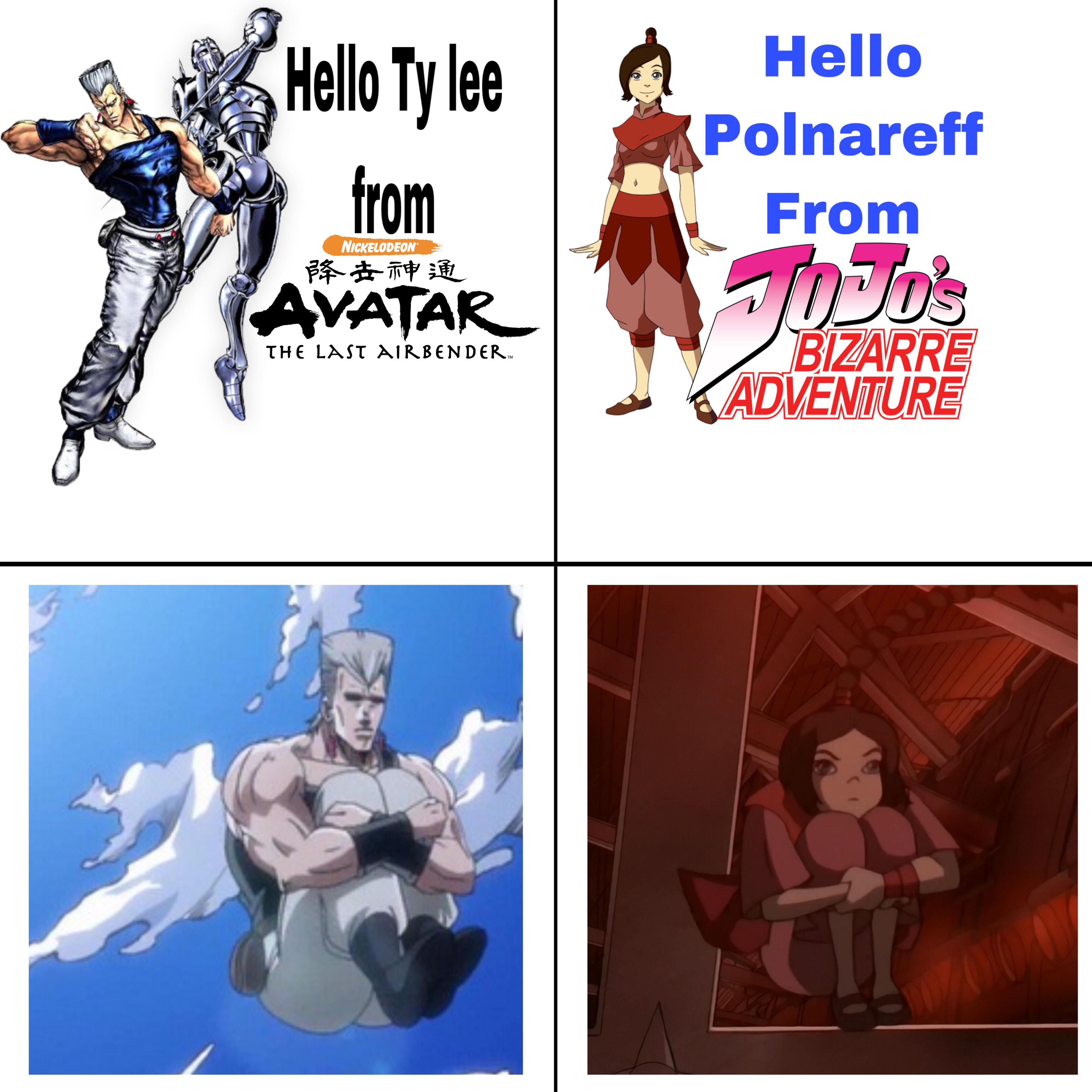 Just saw her at the avatar community and I remembered polnareff | Scrolller