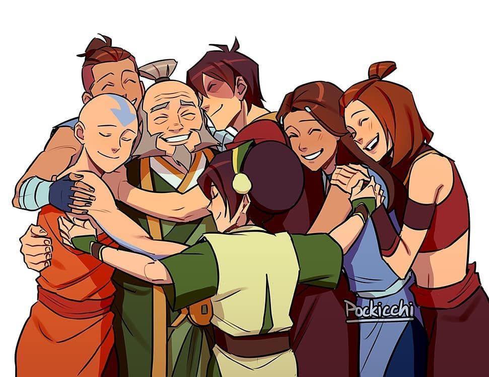 Just the gaang hugging uncle iroh🥰 | Scrolller