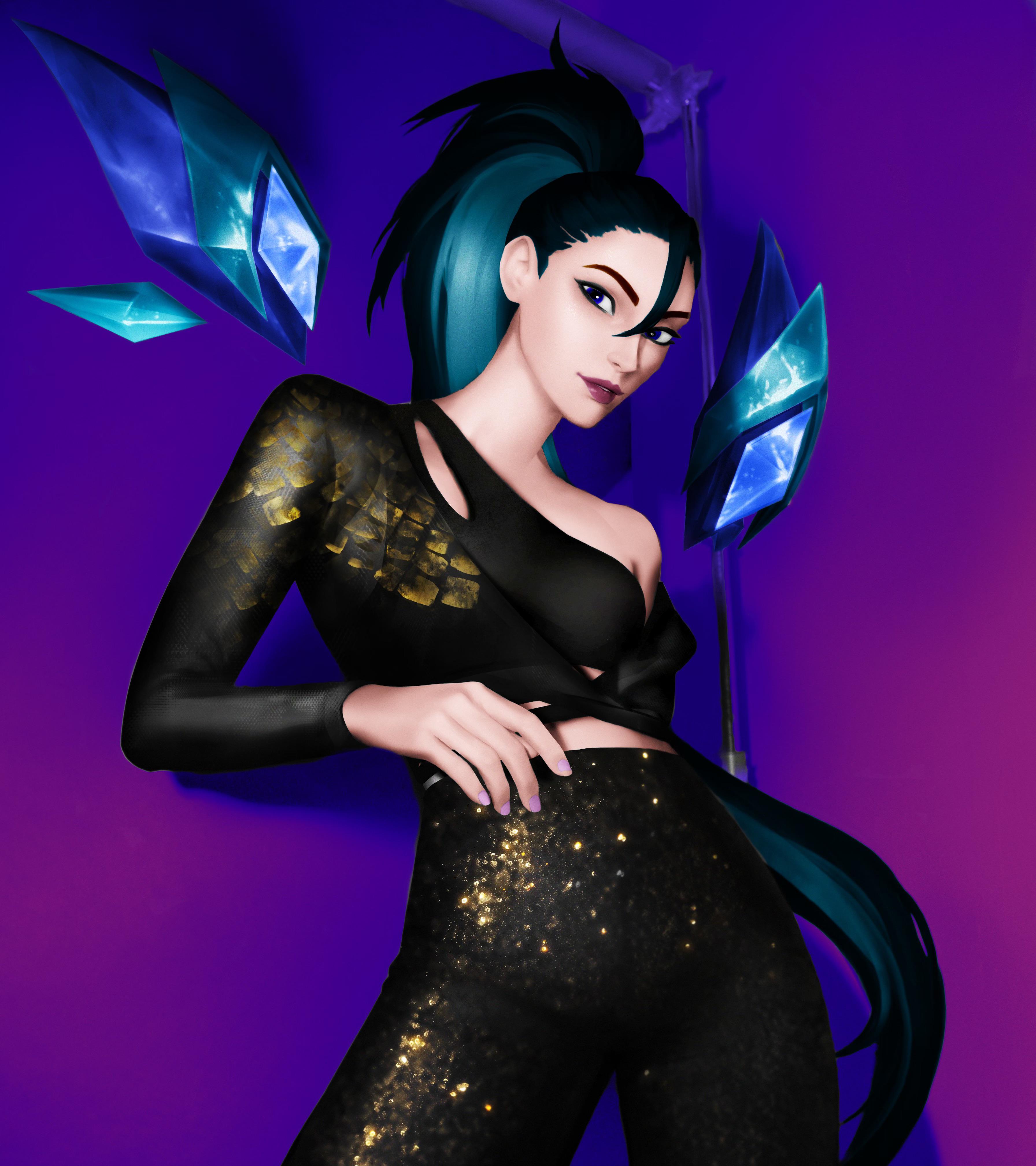 K/DA Kai’Sa colorized | Scrolller