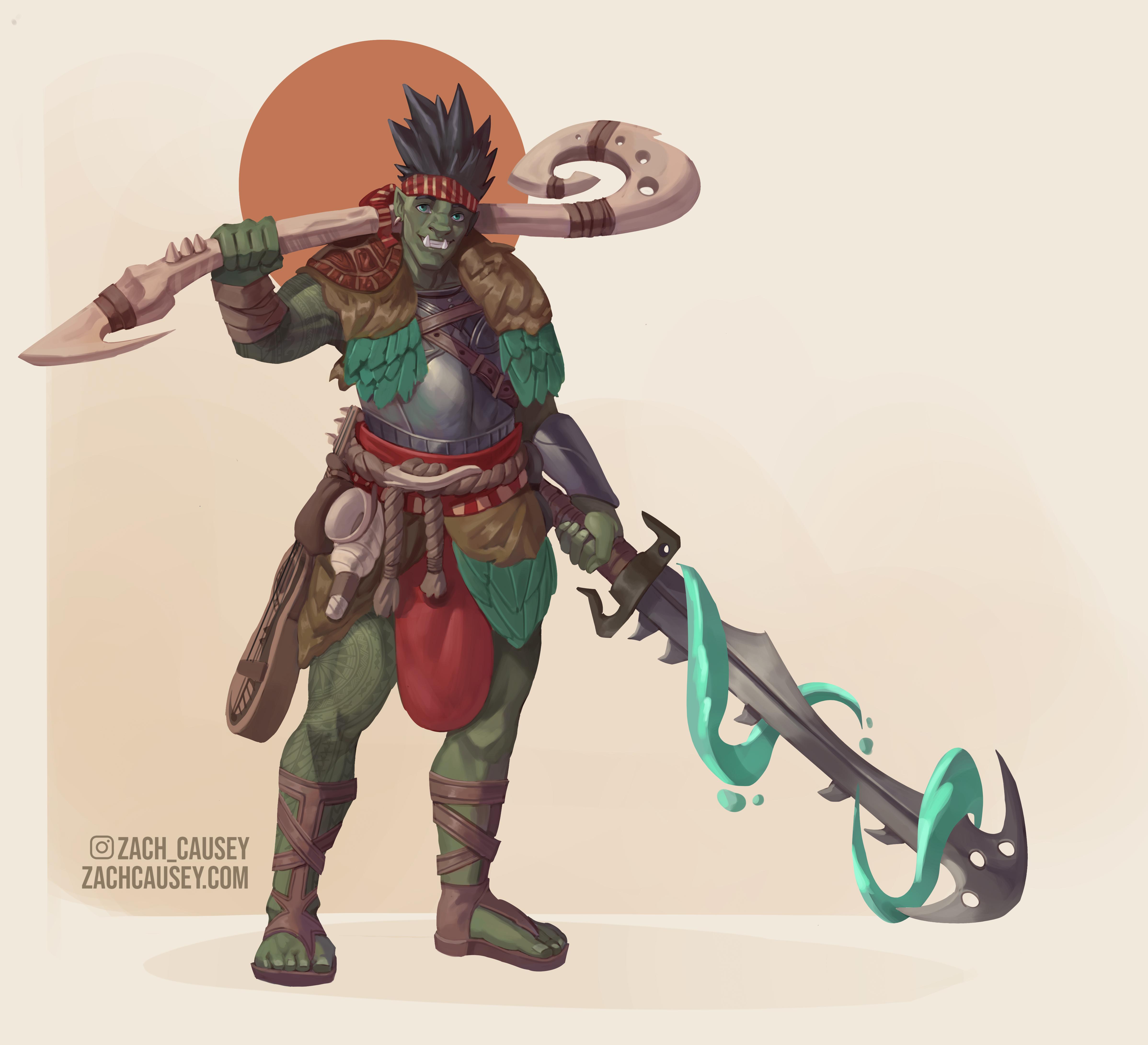 Kai the Half Orc Bard/Paladin! | Scrolller