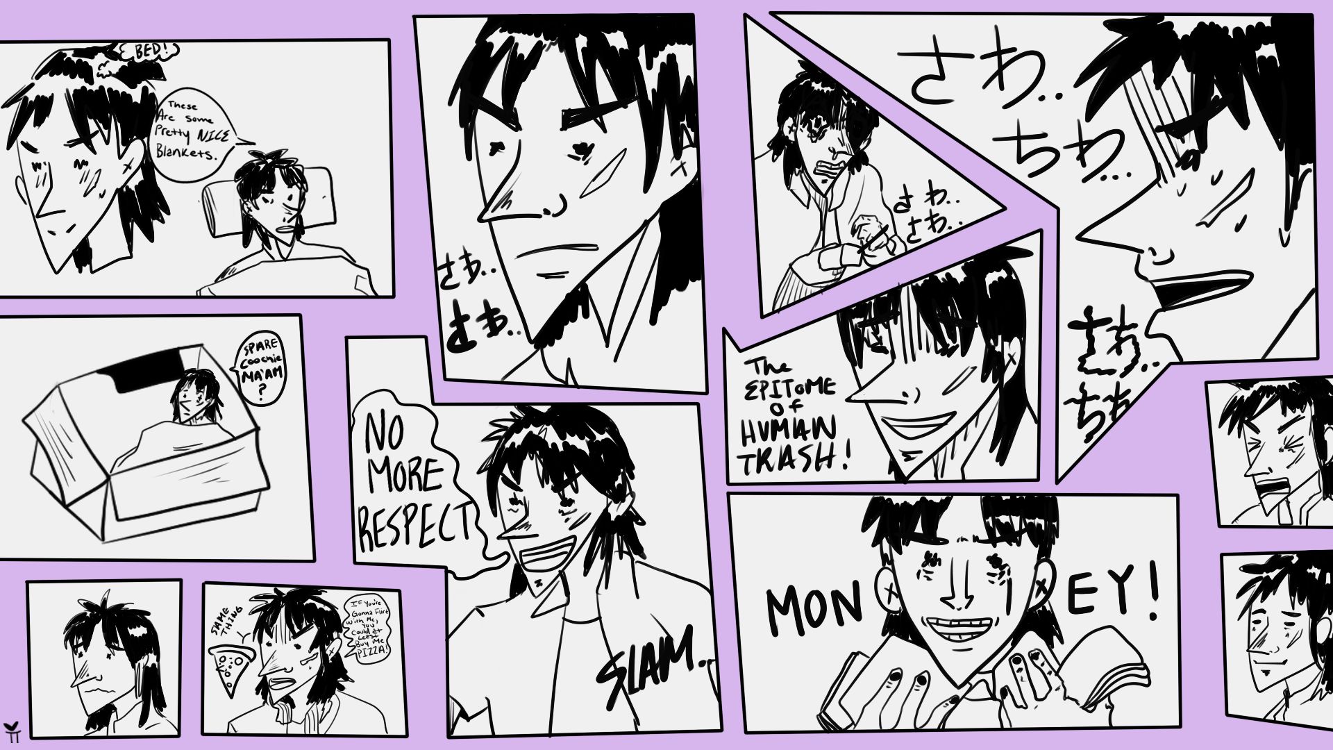 Kaiji suffering wallpaper| I did this shit for fun but really liked the outcome of the suffering ...