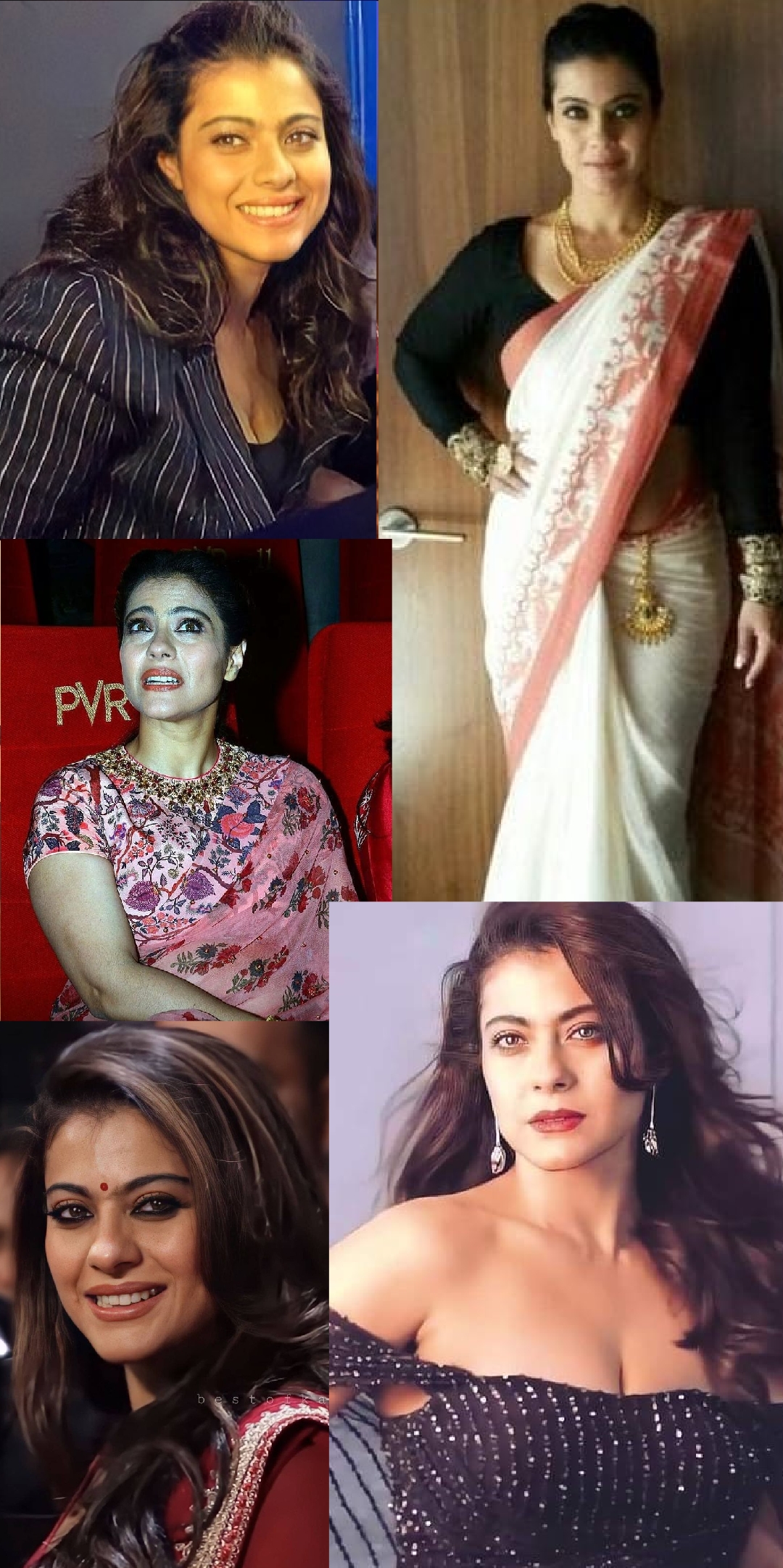 Kajol. Cleavage that cannot be contained. | Scrolller