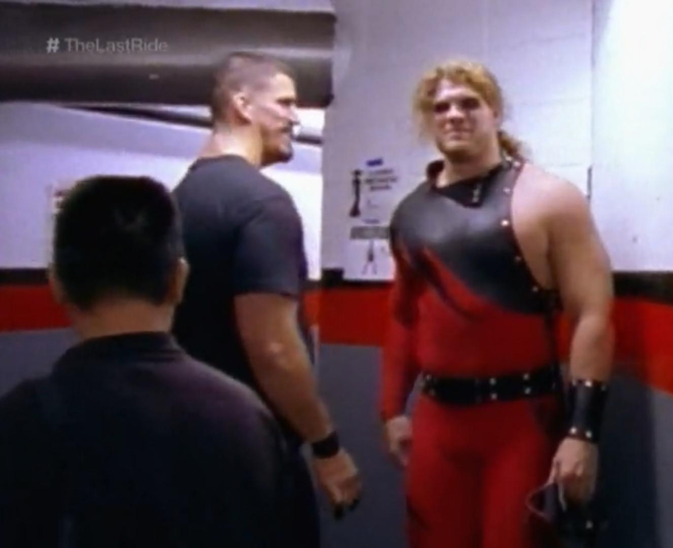 Kane unmasked backstage, 1998? | Scrolller