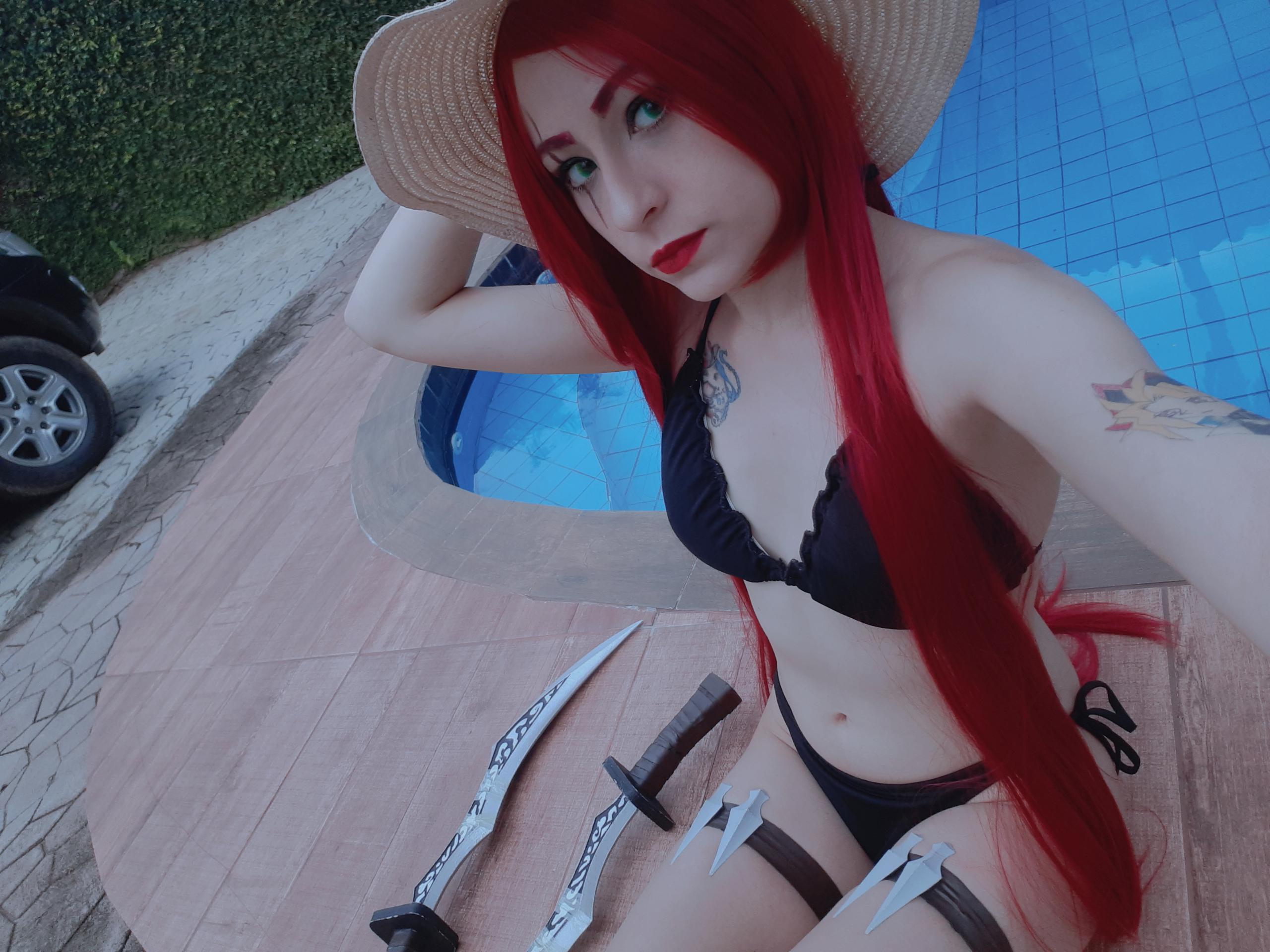 Katarina Pool Party from League of Legends, by Meow Cherry | Scrolller