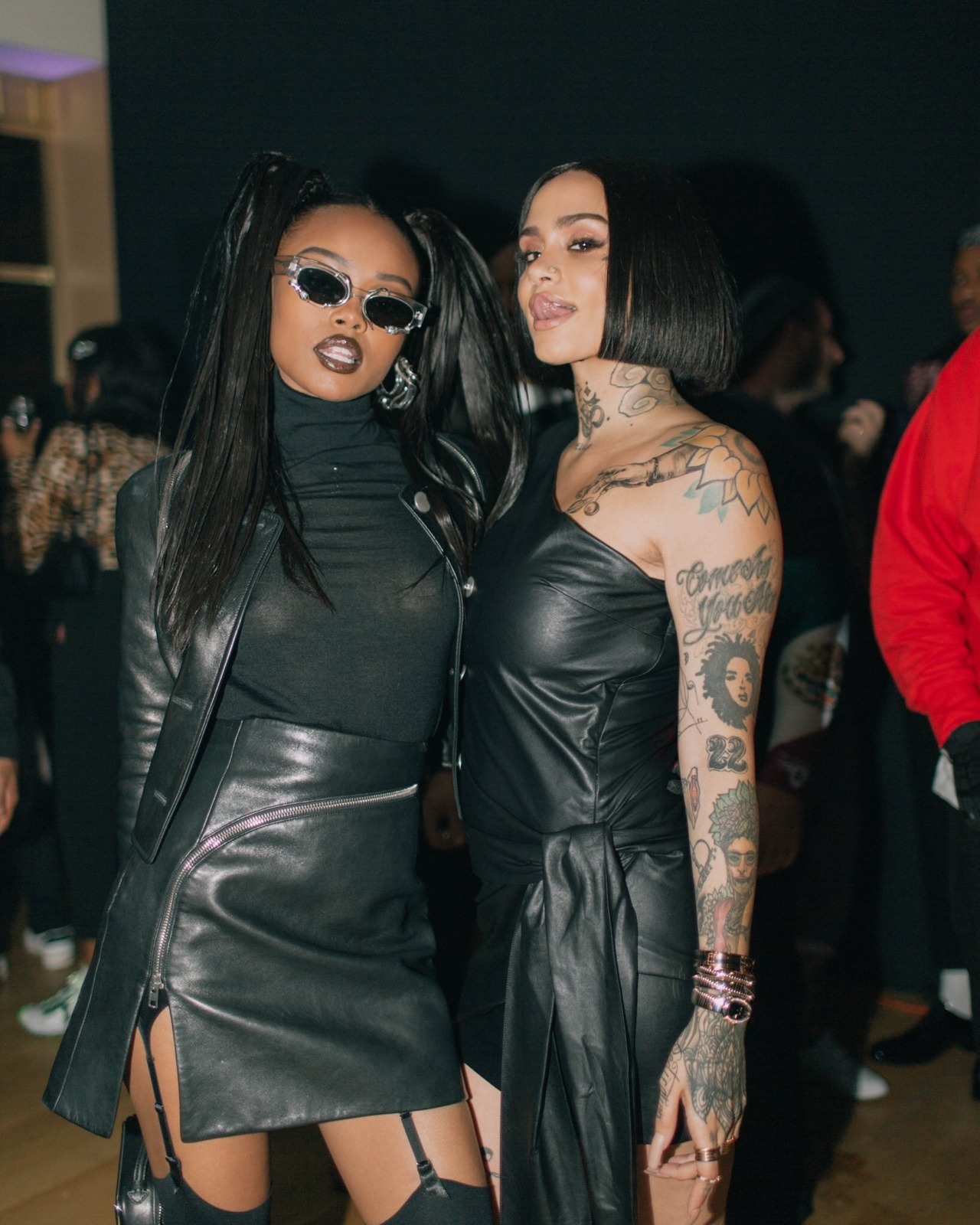 Kehlani and girlfriend looking good in leather | Scrolller