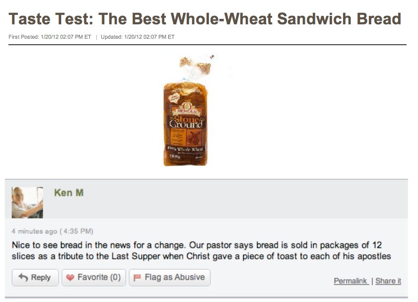 Ken M on bread | Scrolller