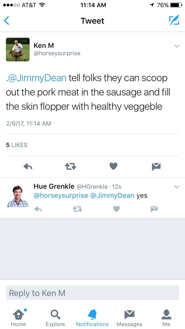 Ken M on Jimmy Dean | Scrolller