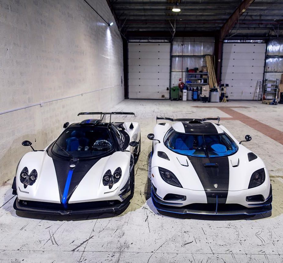Keonigsegg Agera RS1 and Pagani Zonda F. Set of supercars | Scrolller