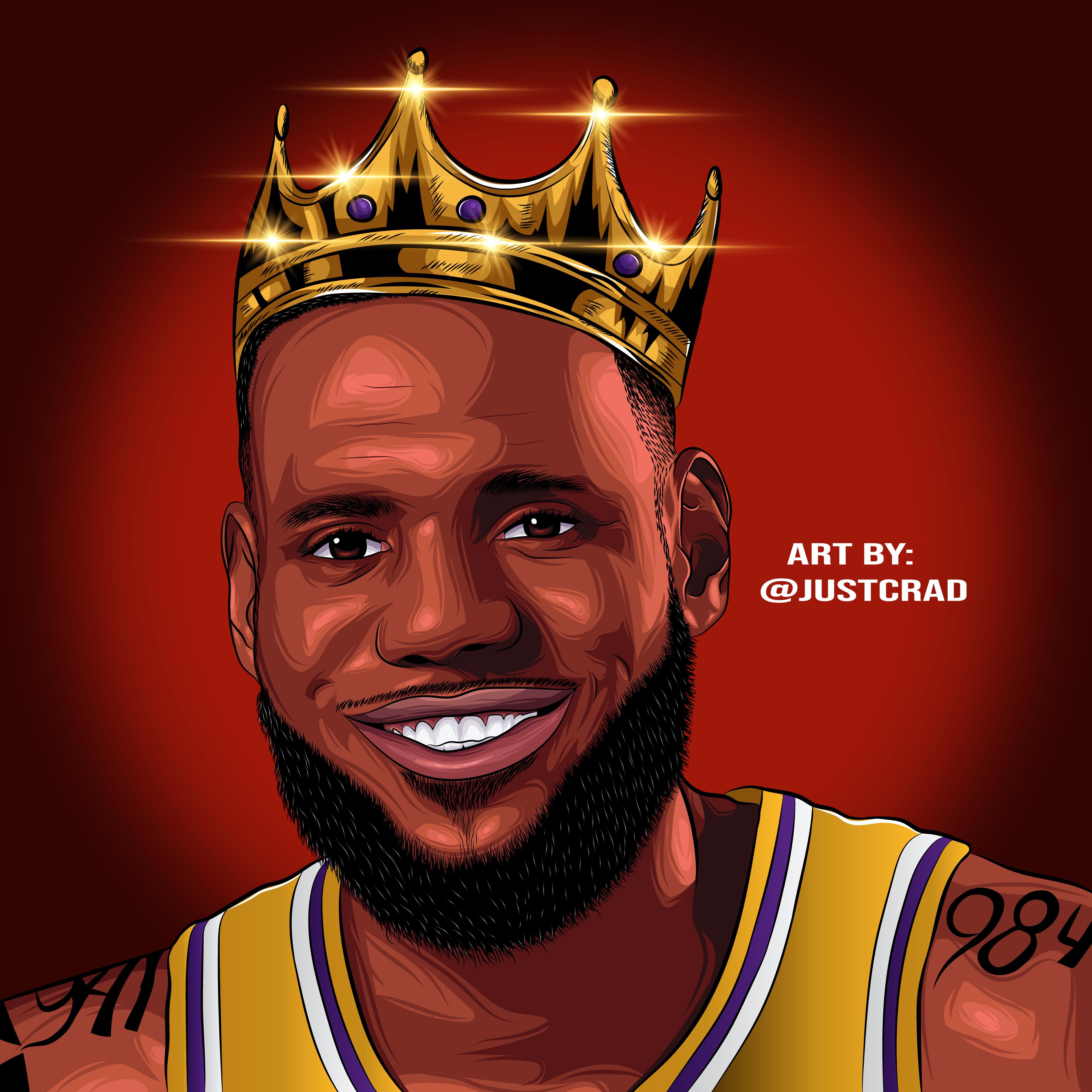 KING JAMES 2020 - Made in Adobe Illustrator | Scrolller