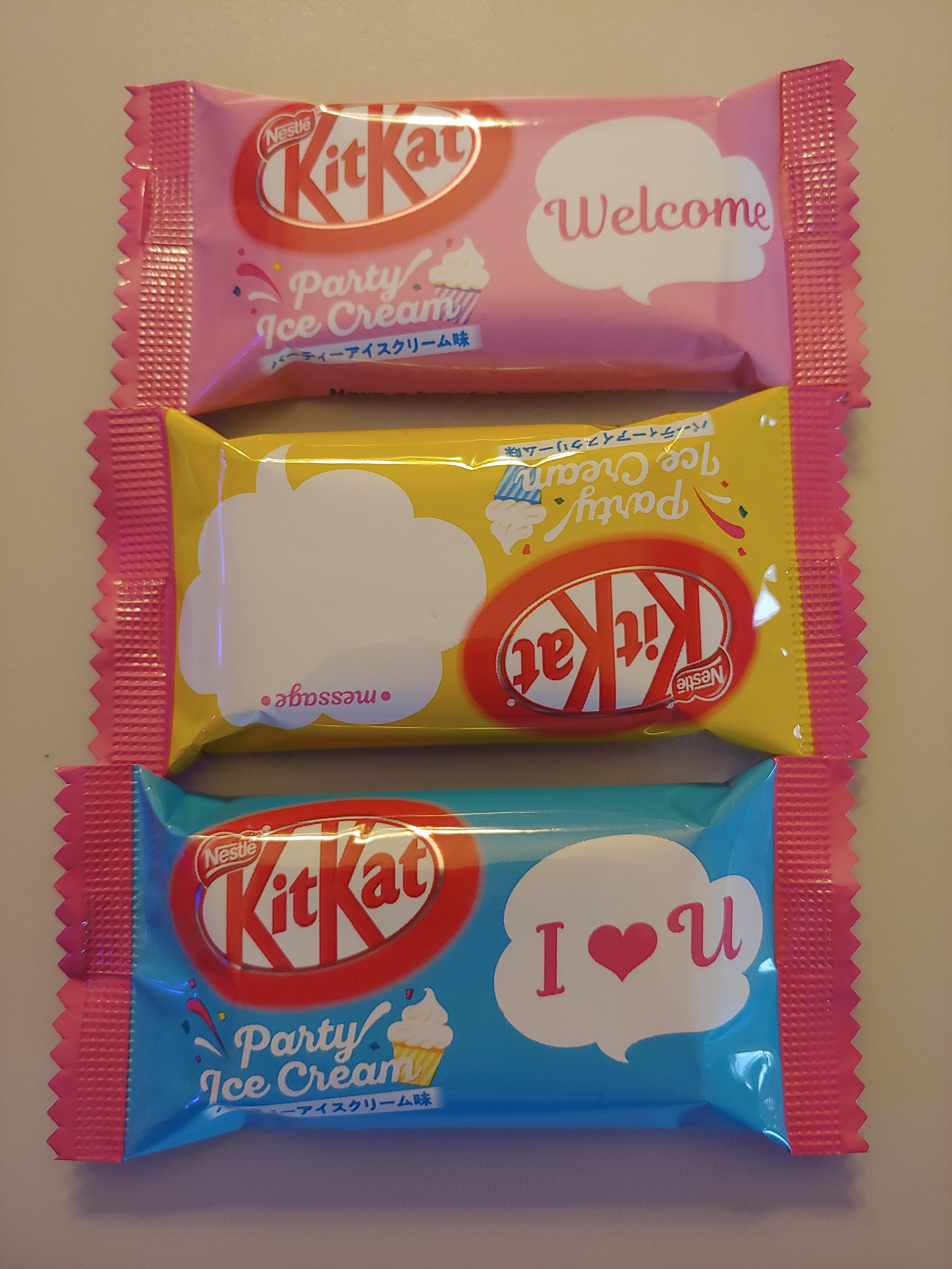 Kit-Kat "Party Ice Cream" flavor (Japanese) | Scrolller