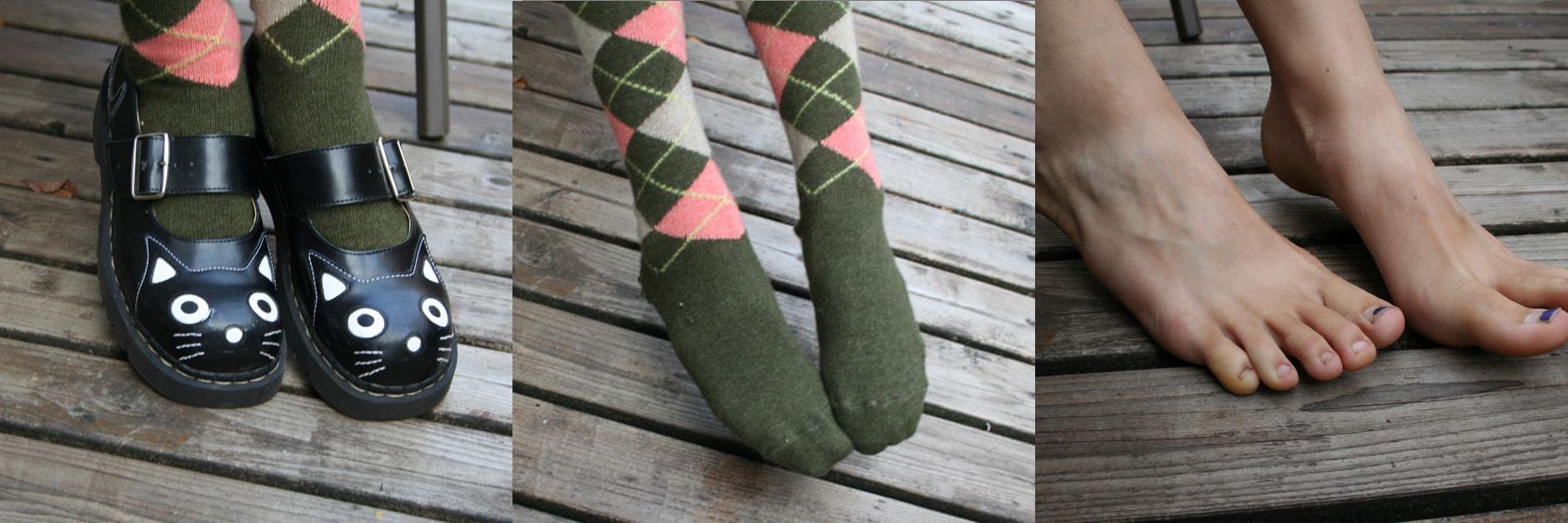 Kitty Shoes to Green Socks to Bare Toes | Scrolller