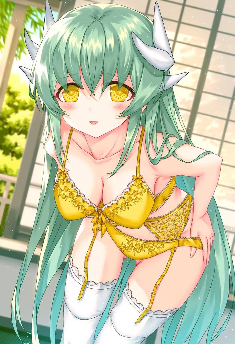 Kiyo yellow lingerie | Scrolller