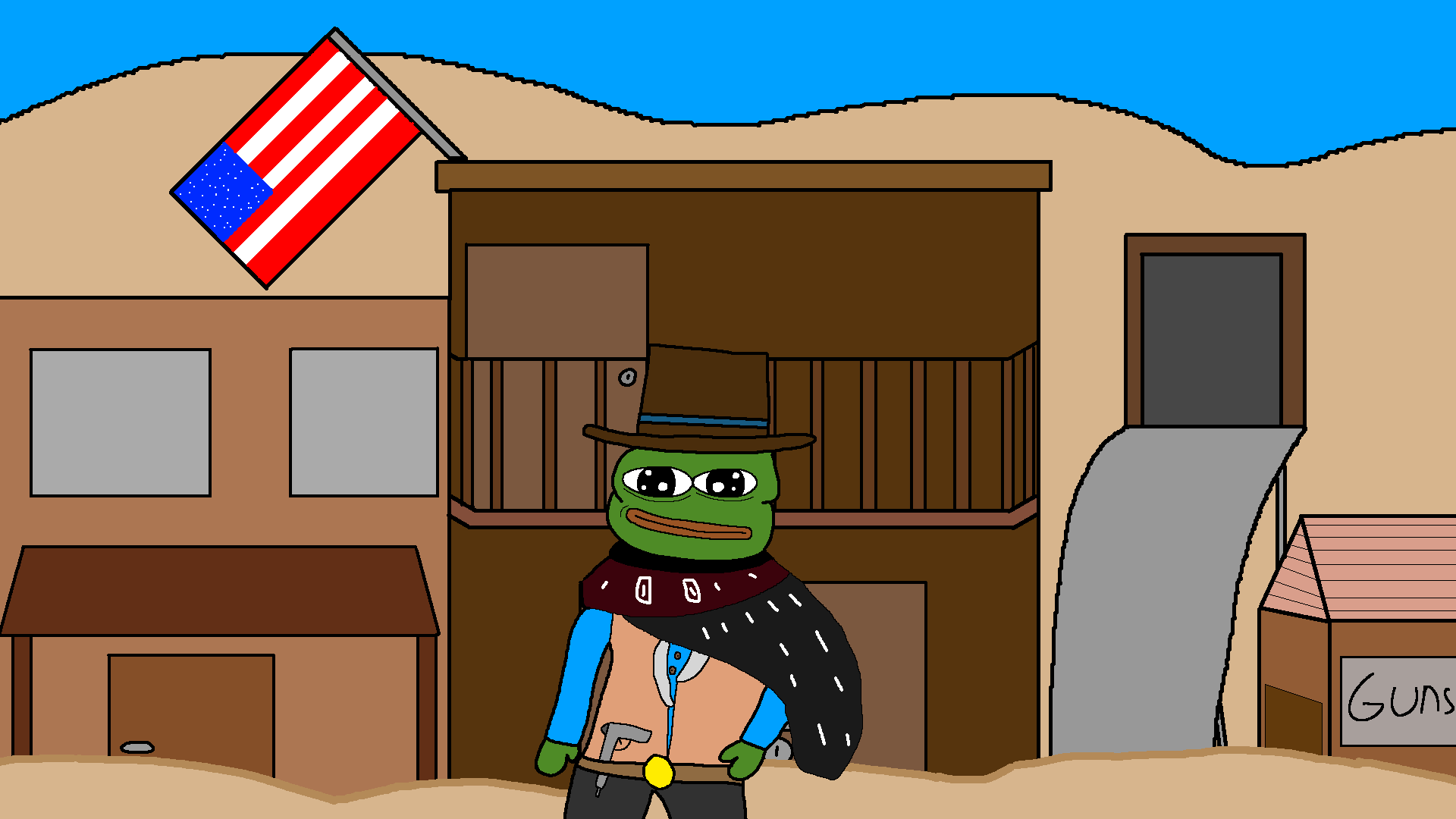 KKonaW i tried to draw a old west type drawing FeelsDankMan | Scrolller