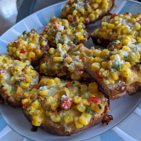 [Korean Fusion] Korean Cheese Corn Toasts on Homemade Bread | Scrolller